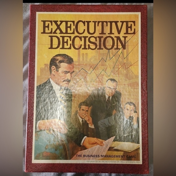 Games | Executive Decision The Business Management Board Game 3m 1971 ...